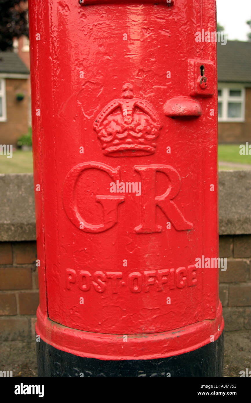 George V letter box Stock Photo - Alamy