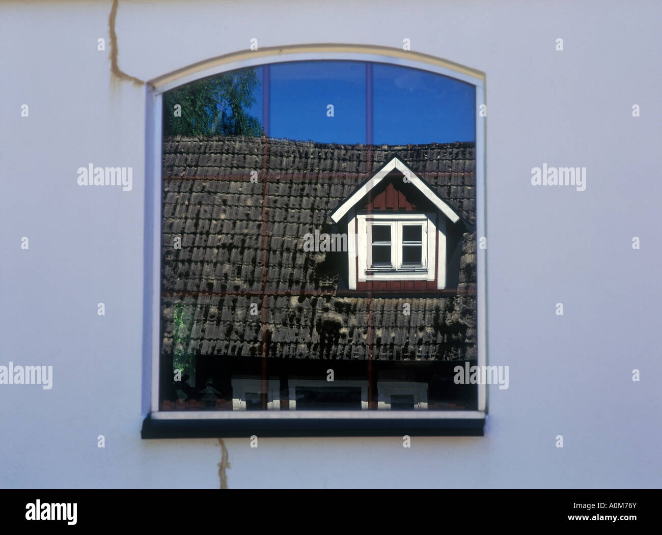 Reflection in window Stock Photo - Alamy