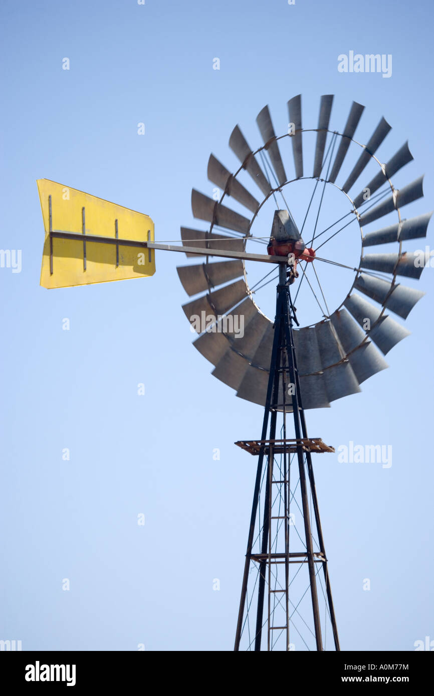 Wind Pump Tower Stock Photo - Alamy