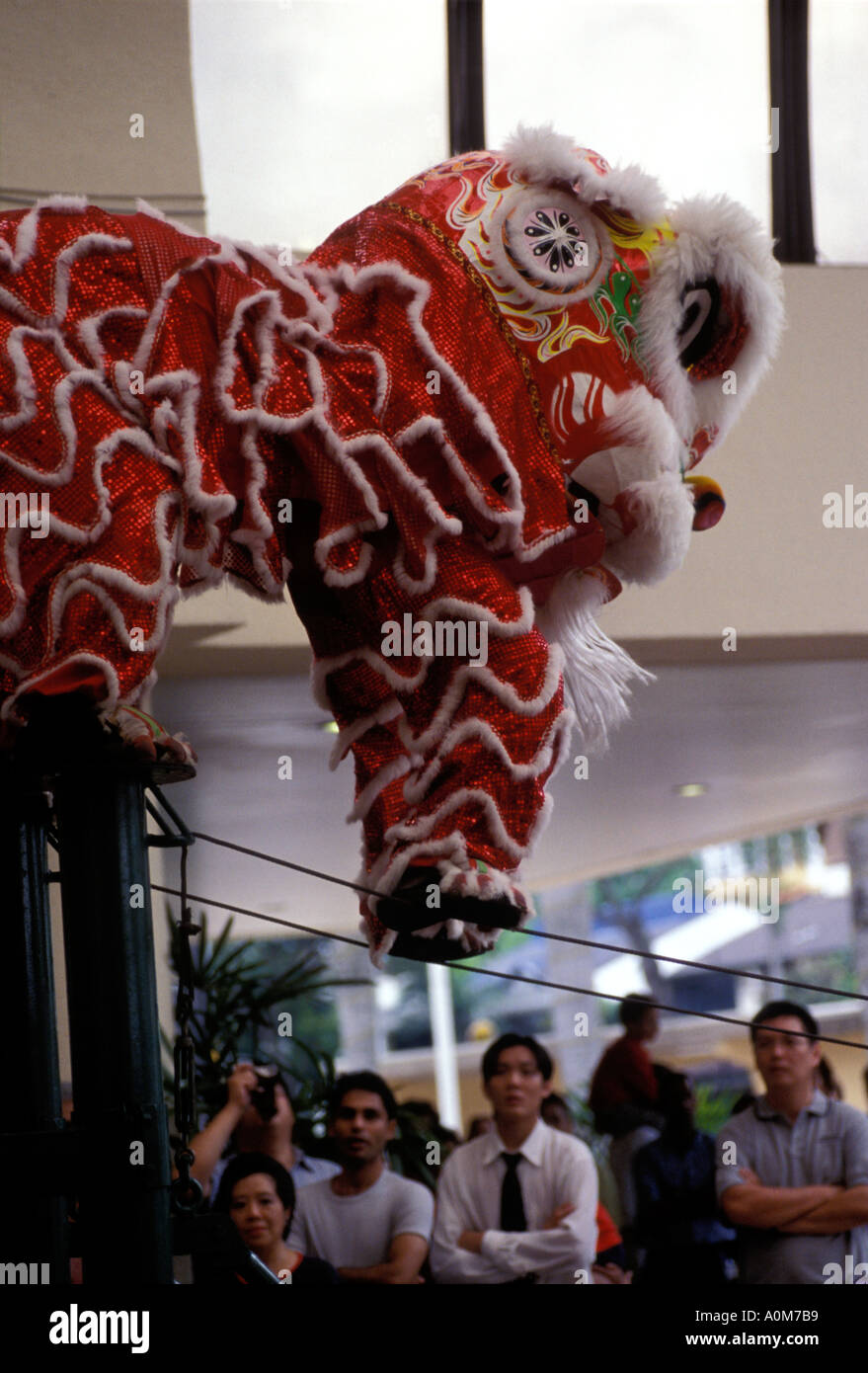 Chinese lion dance Stock Photo - Alamy