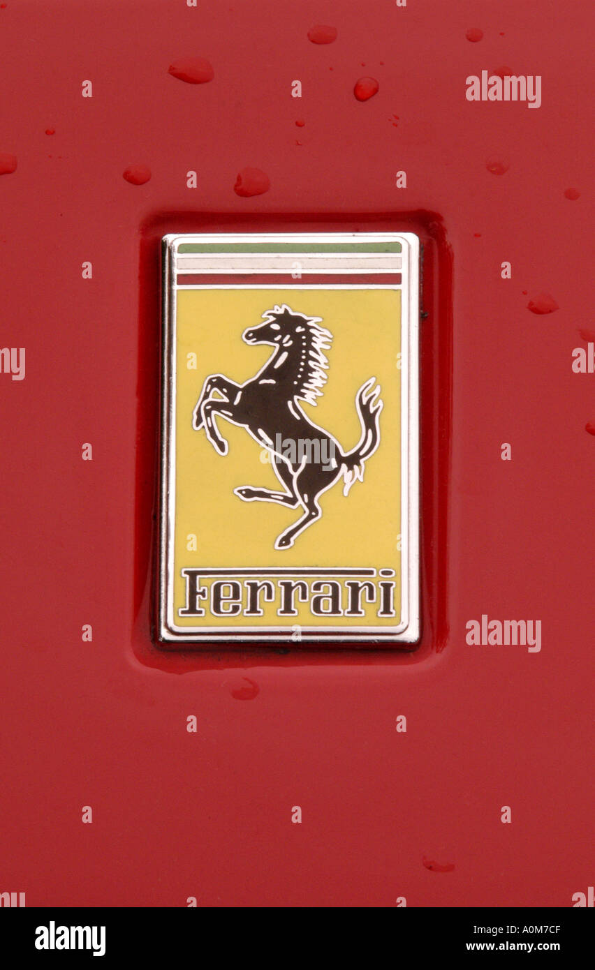 Ferrari s badge Picture by Andrew Hasson June 2004 Stock Photo - Alamy