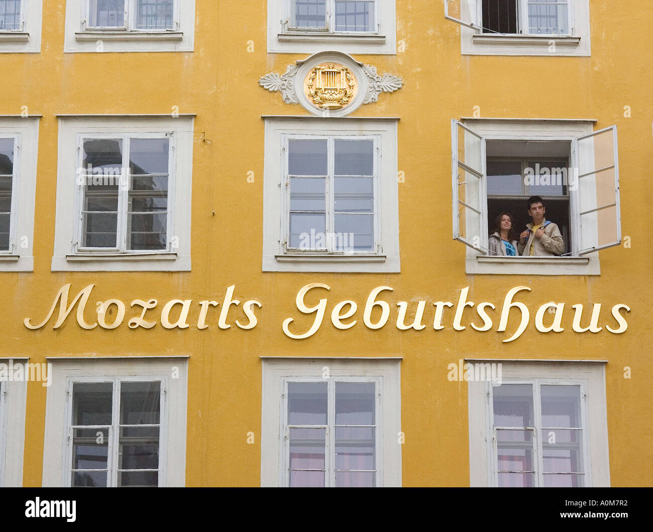 Mozart's birthplace in Salzburg, Austria Stock Photo - Alamy