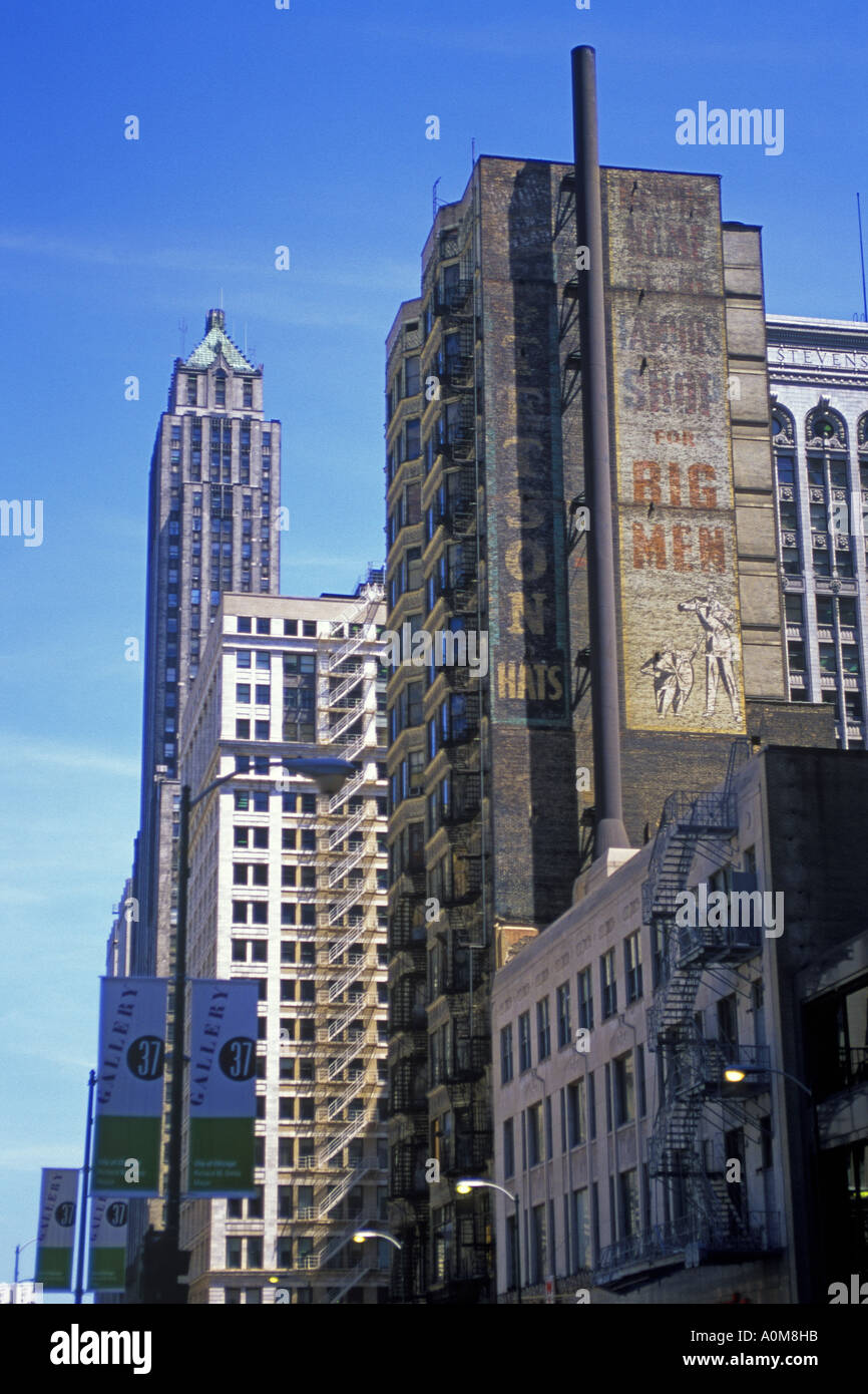 Skyscraper buildings Chicago Illinois USA JMH0930 Stock Photo - Alamy
