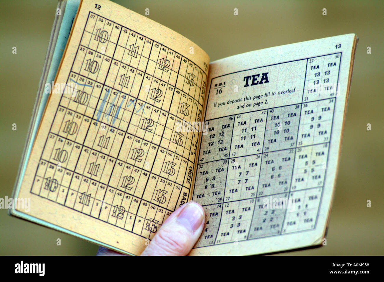 Ration Book Issued by Ministry of Food England UK Stock Photo - Alamy