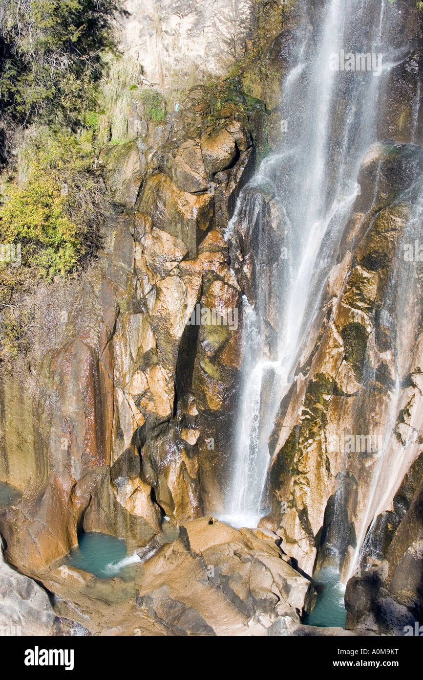 Cusarare waterfalls near Copper canyon Stock Photo - Alamy