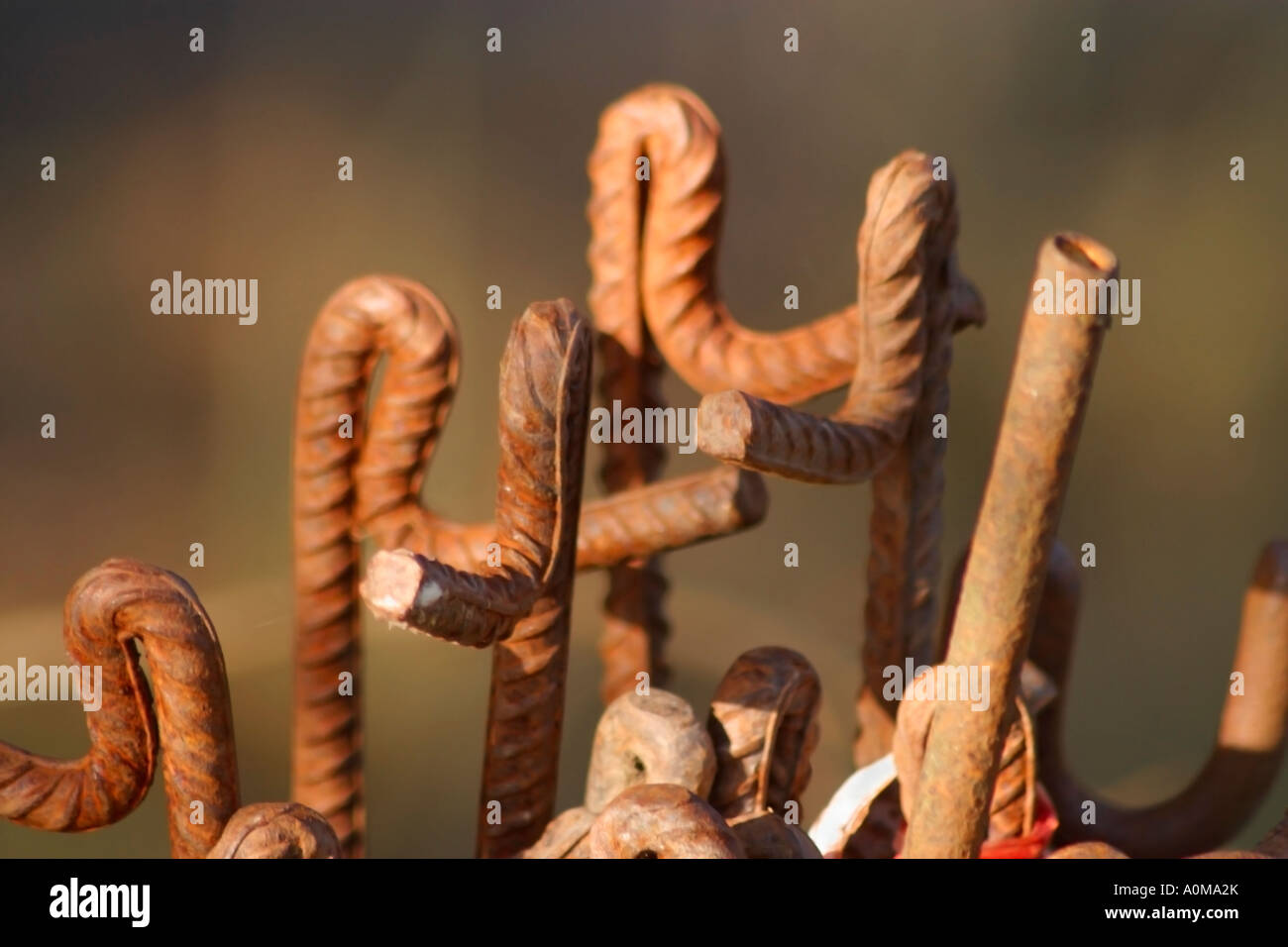Collection of iron poles Stock Photo - Alamy