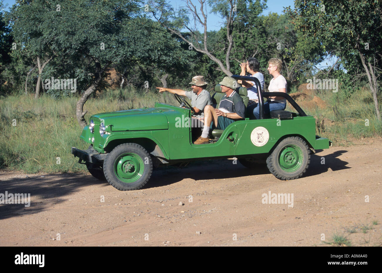 Game drive vehicle South Africa Stock Photo - Alamy