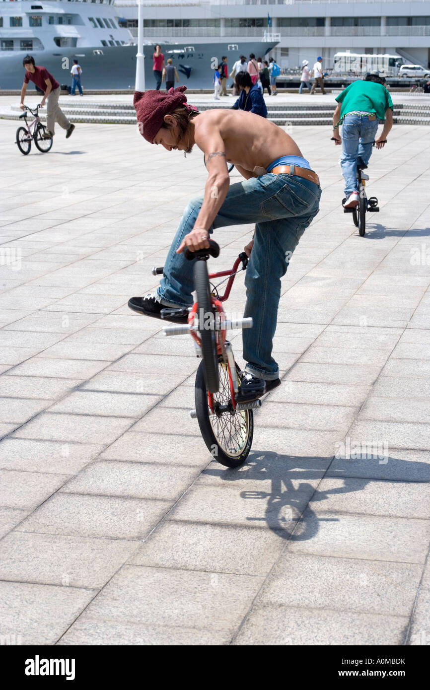 Bmx Biker Kobe Japan Stock Photo - Alamy