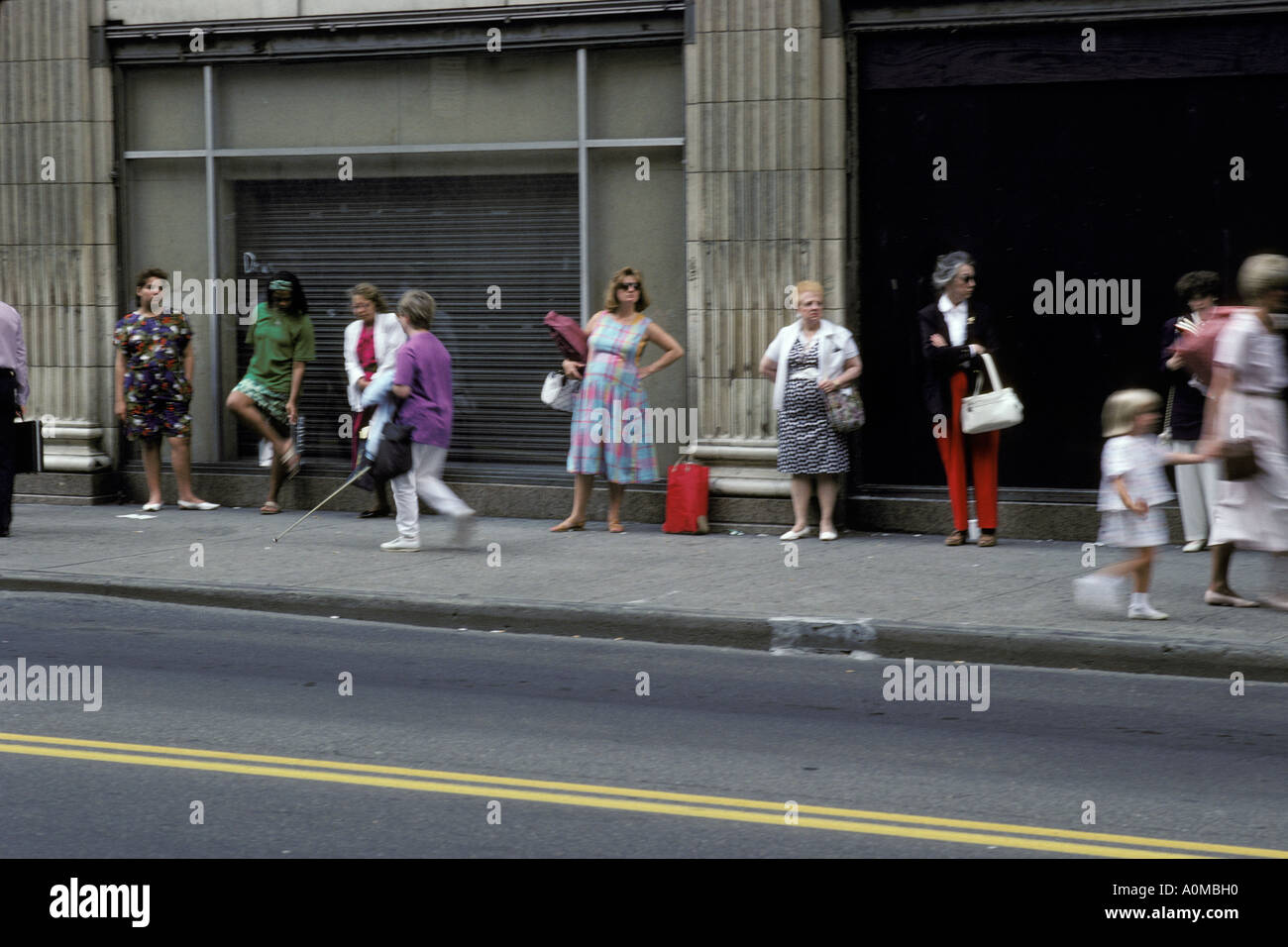 street corner bus stop pedestrians Pittsburgh PA Pennsylvania Stock ...