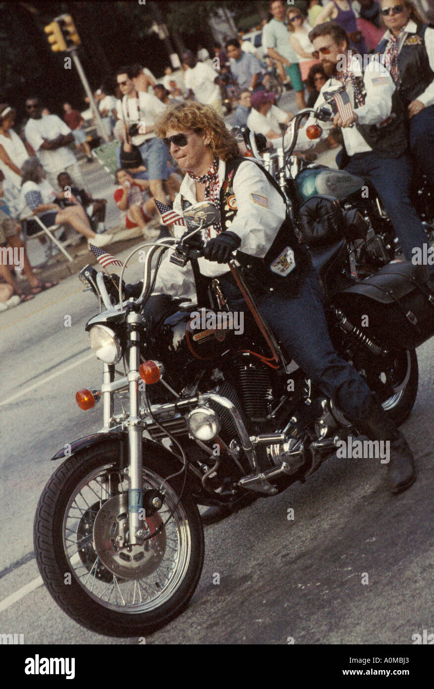 motorcycle families movement motion blur parade Stock Photo - Alamy