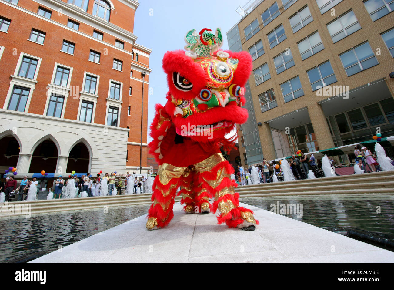 Chinese Dragon The Square at Brindleyplace Birmingham UK Stock Photo ...