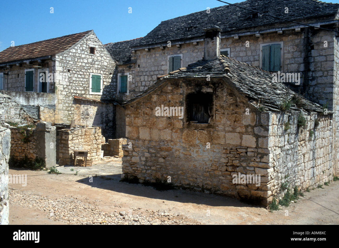 Donje Selo, Solta, Croatia: Communal bakehouse Stock Photo - Alamy