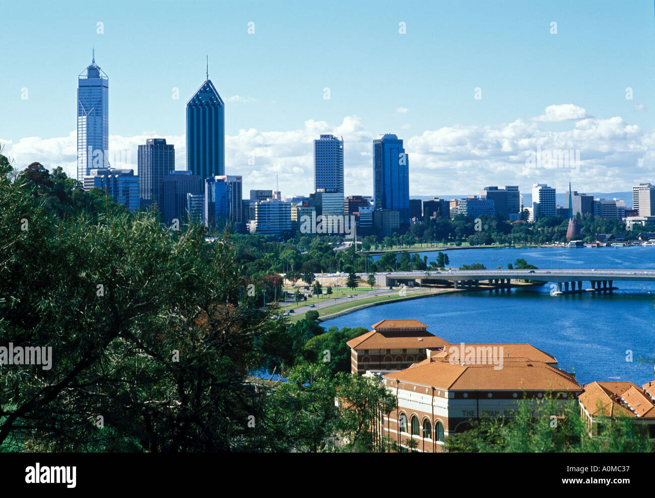 Perth taken from Kings Park which is beautiful park overlooking the ...
