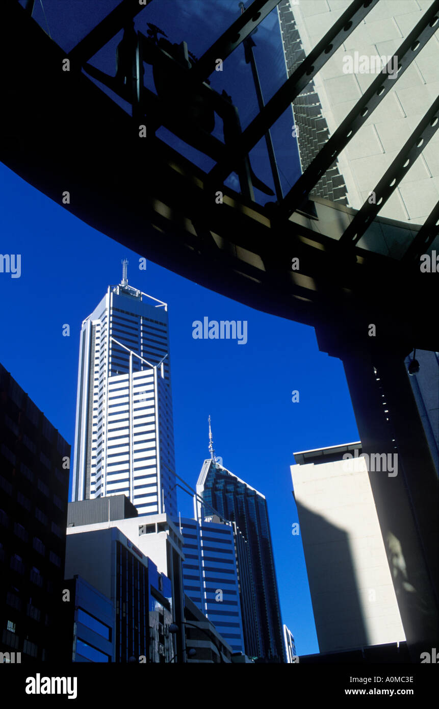 Perth tall city centre tall buildings Stock Photo - Alamy