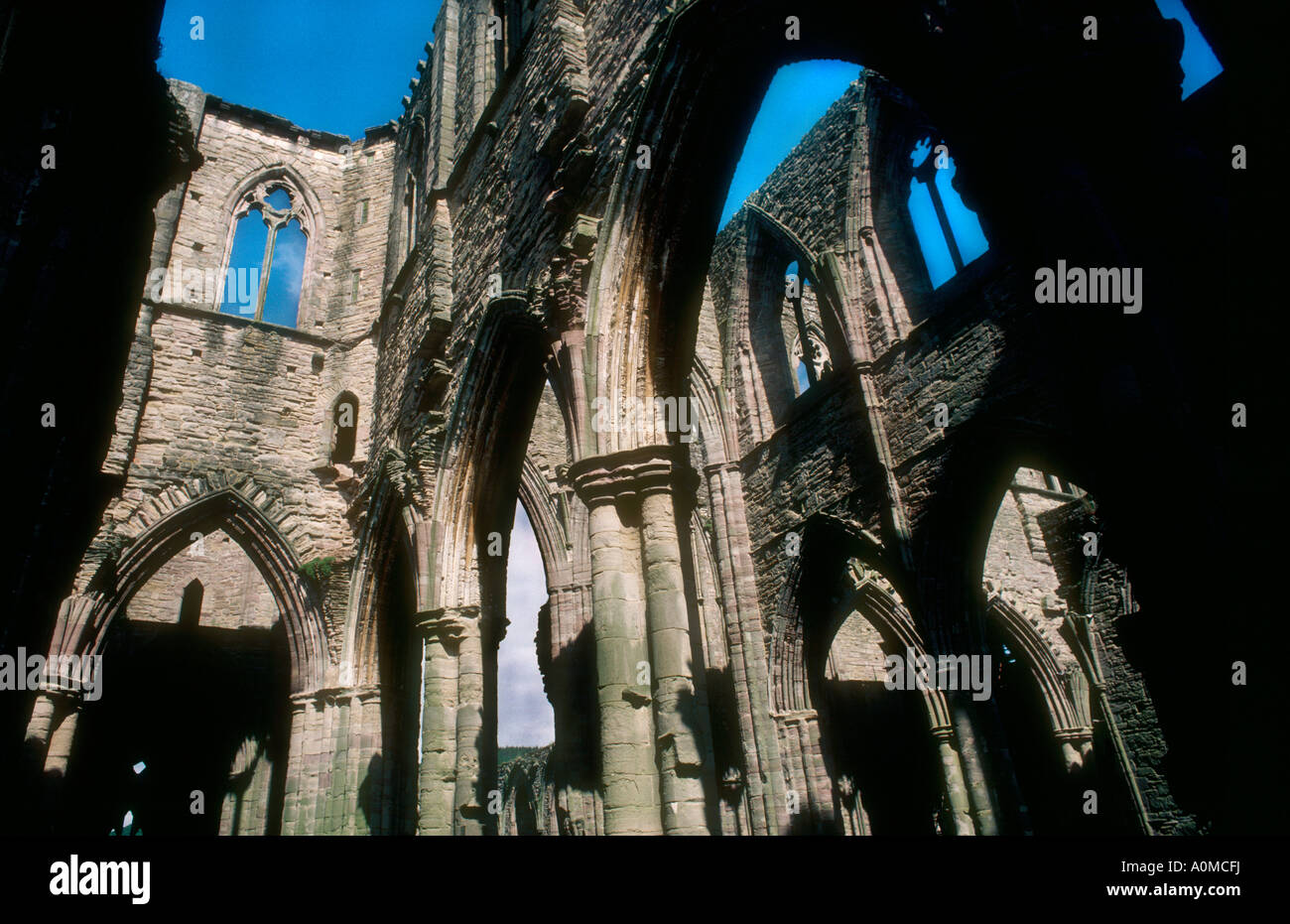 Interior of tintern abbey hi-res stock photography and images - Alamy