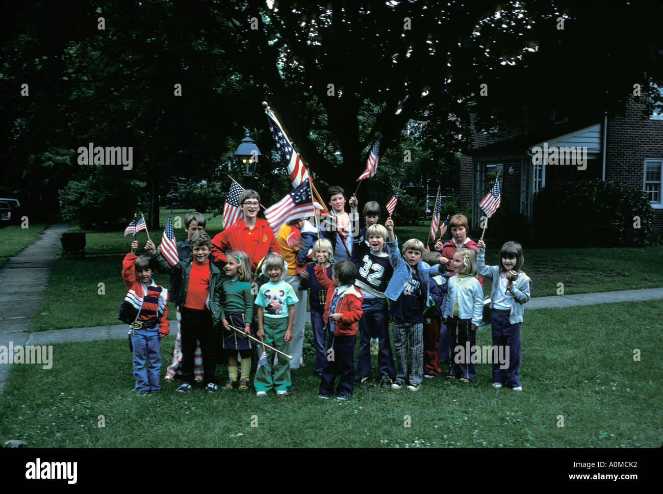 1970s kids parade hi-res stock photography and images - Alamy