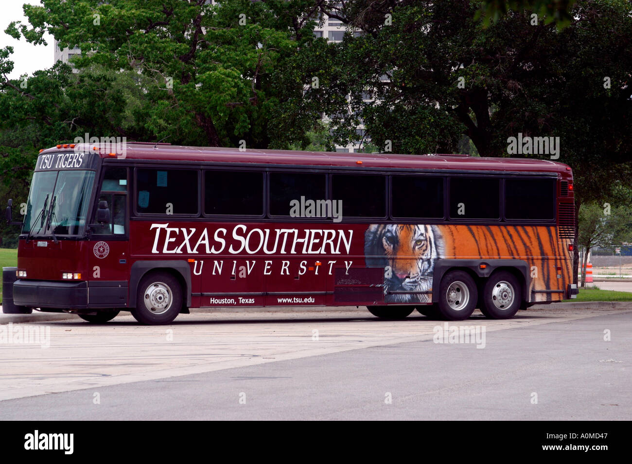TSU College Bus Stock Photo - Alamy