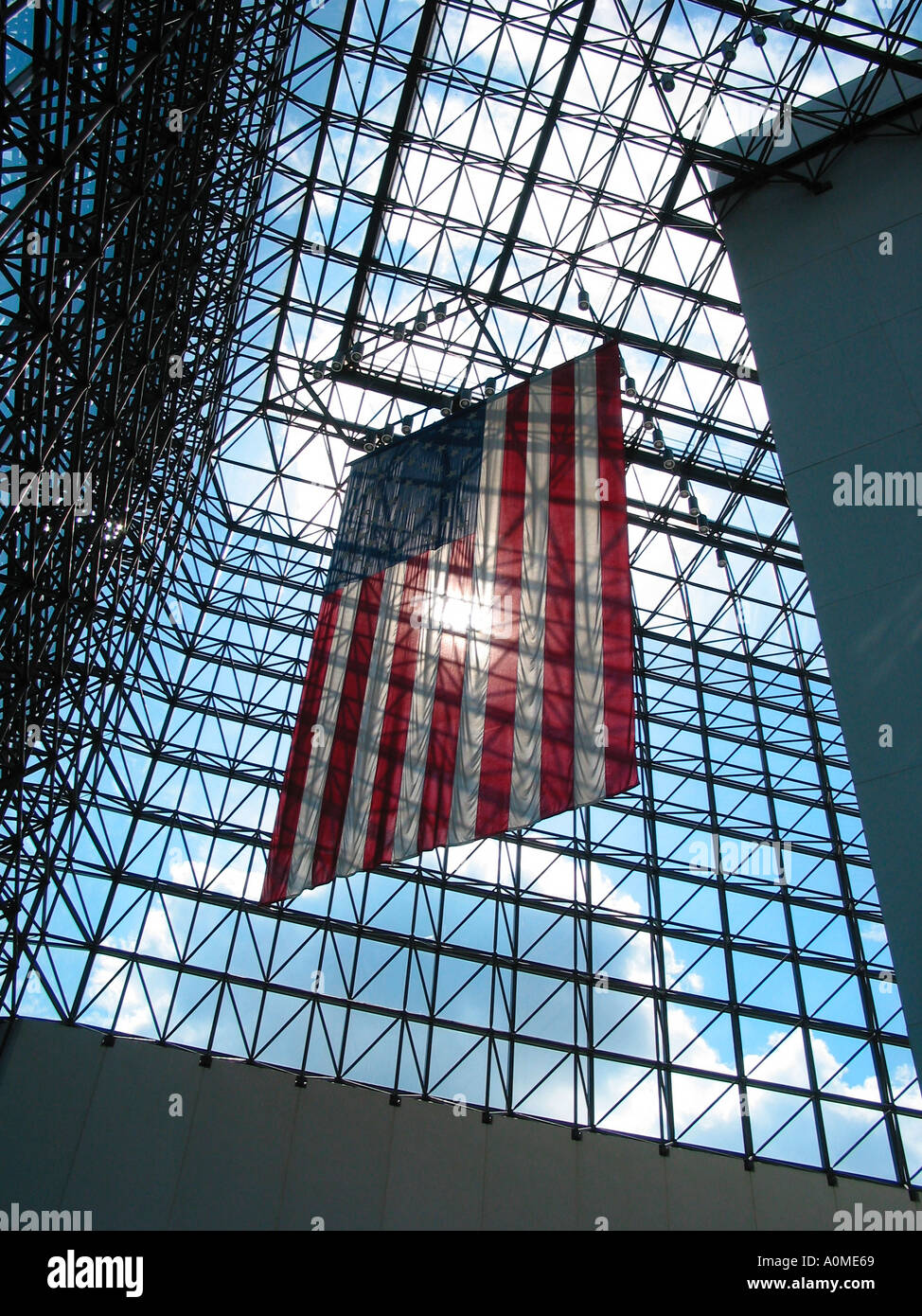 American flag jfk library ma hi-res stock photography and images - Alamy