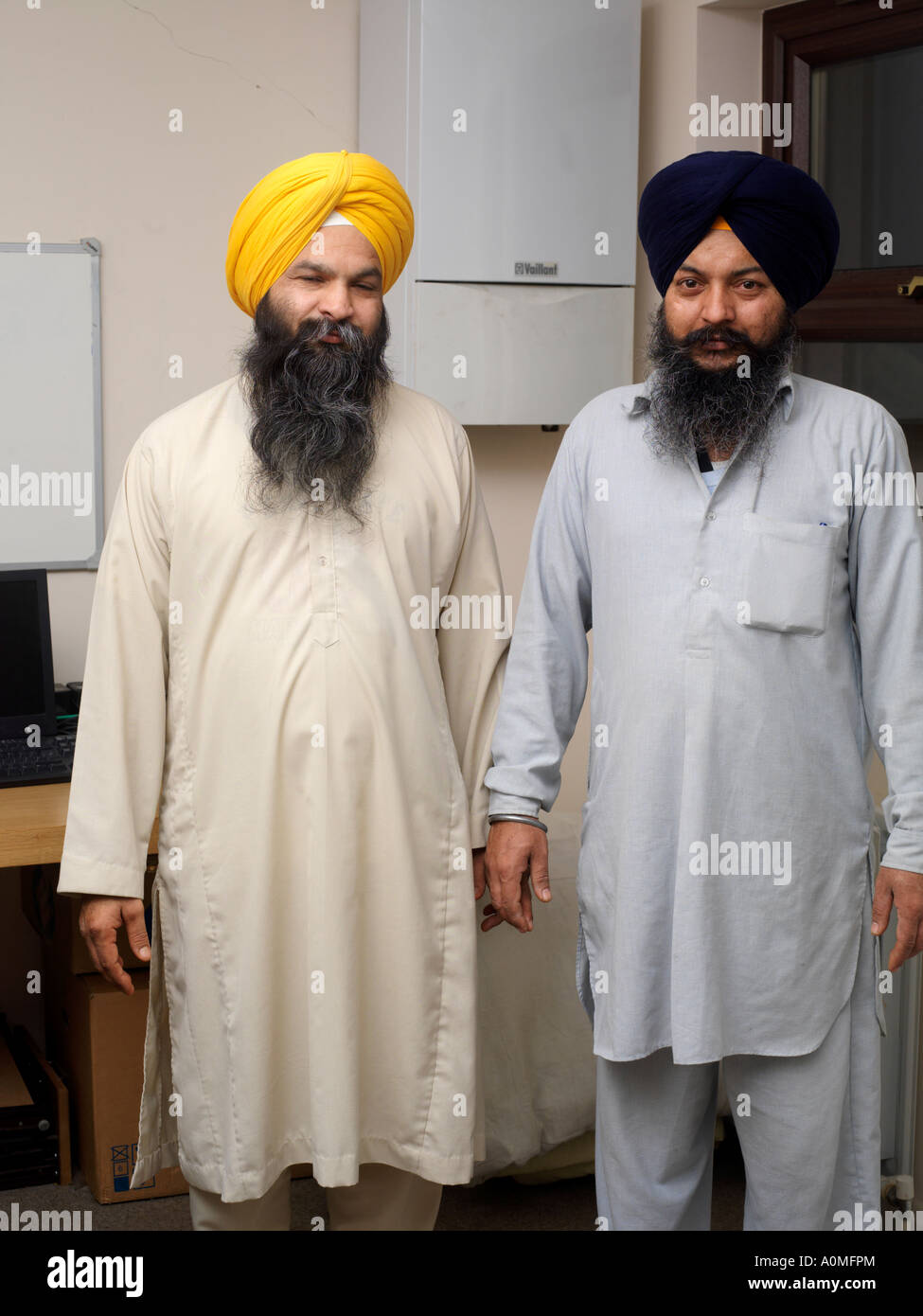Khalsa Centre Tooting London England Sikh Priests Stock Photo - Alamy
