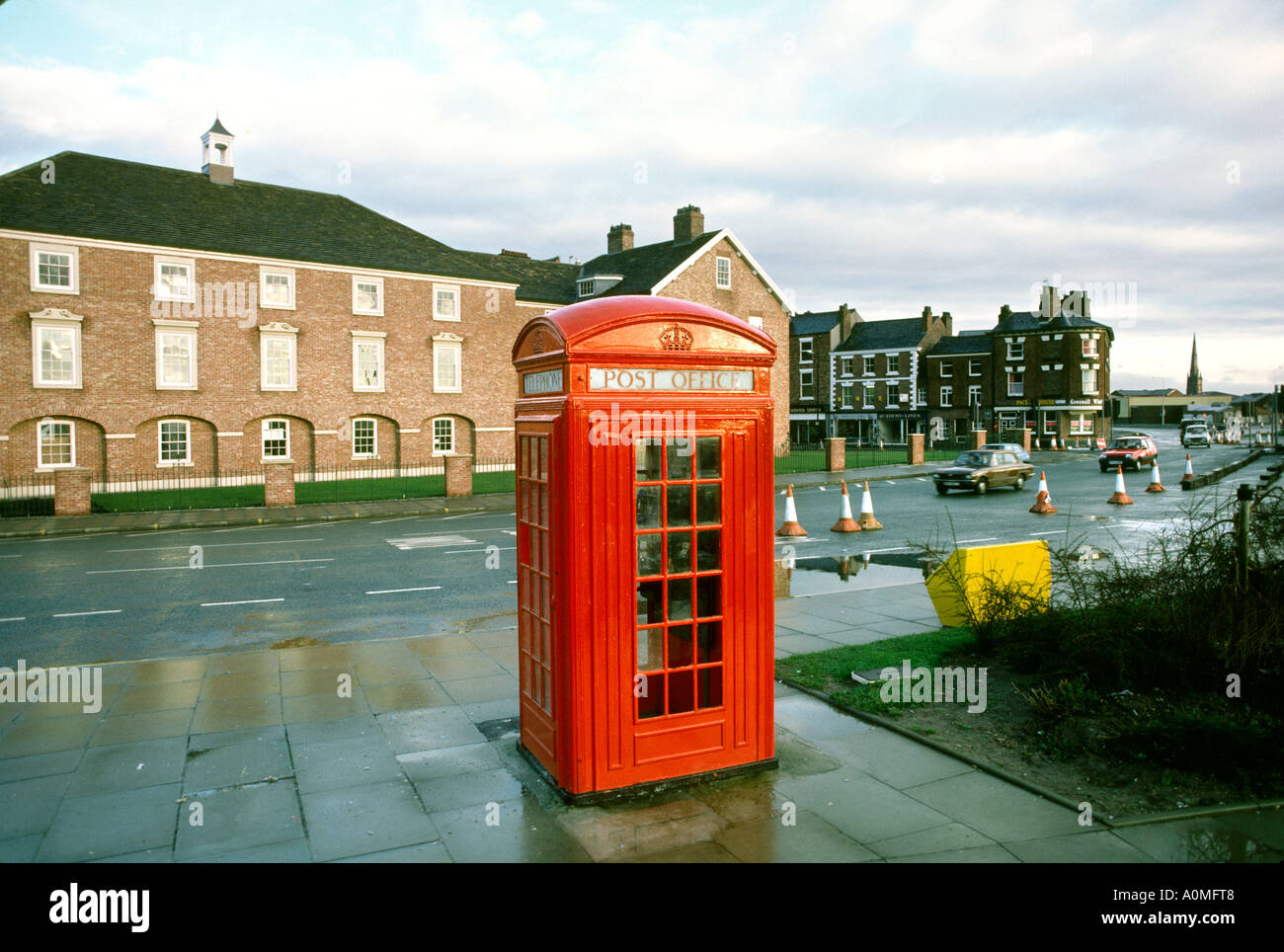 UK Cheshire Warrington rare postal K4 Phone Box Stock Photo - Alamy