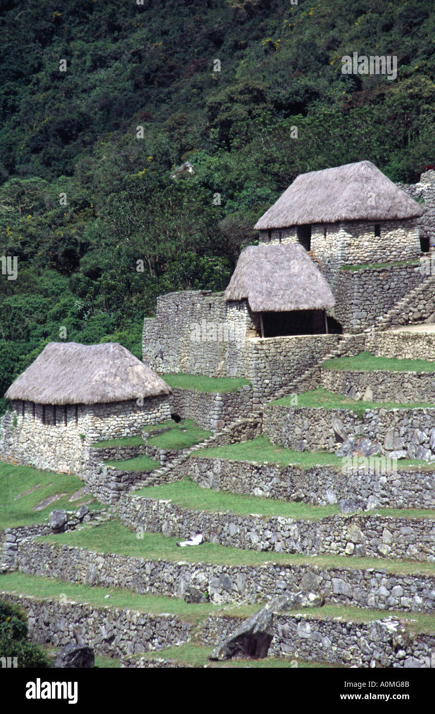 Remains incas agricultural terraces hi-res stock photography and images ...