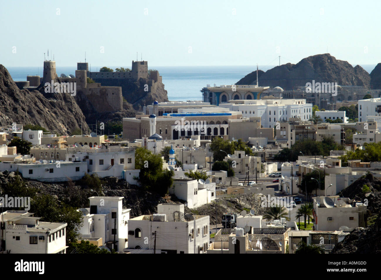 Muscat Oman Capital Muscat. Oman. A City Between Rocks And Sea