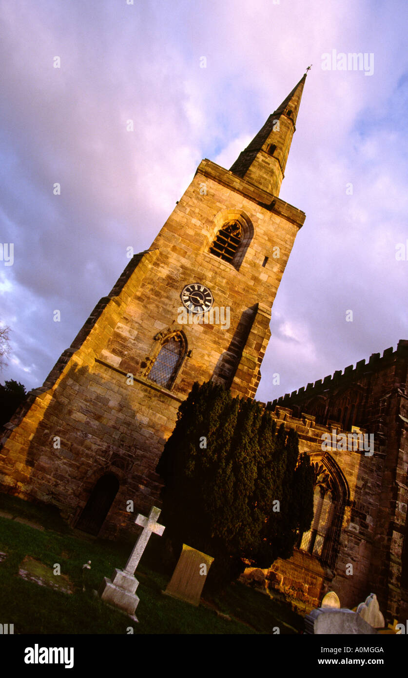 Cheshire Astbury St Marys Church Stock Photo - Alamy