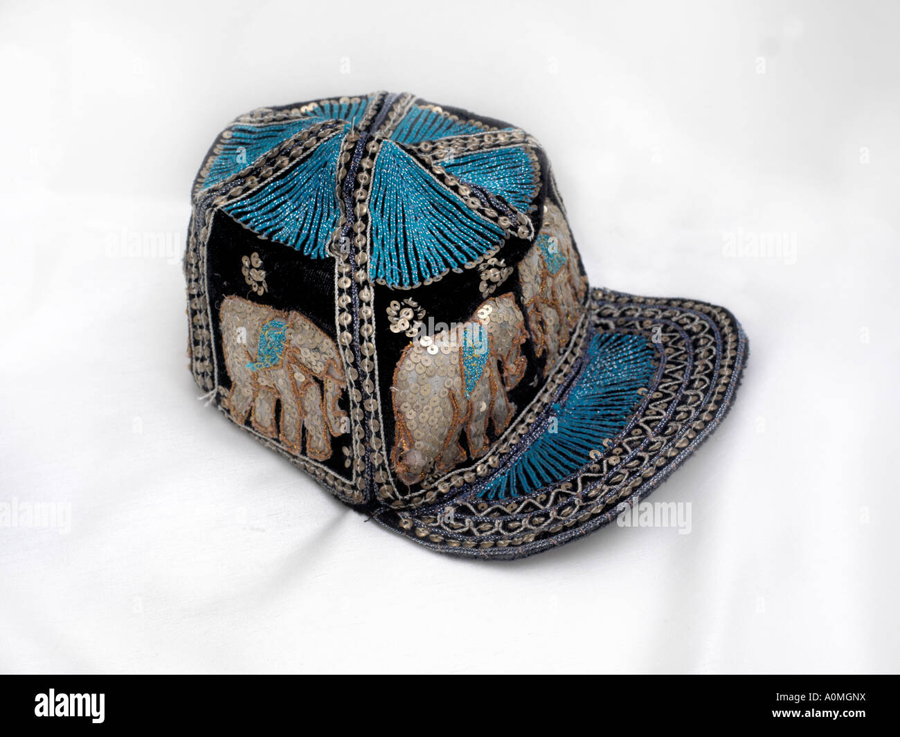 Thai Embroidered Cap Stock Photo - Alamy