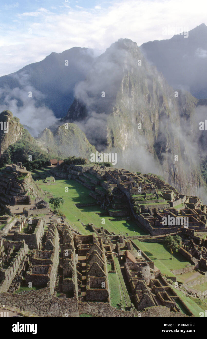 The ancient Lost City of the Incas Machu Picchu in Peru Stock Photo - Alamy