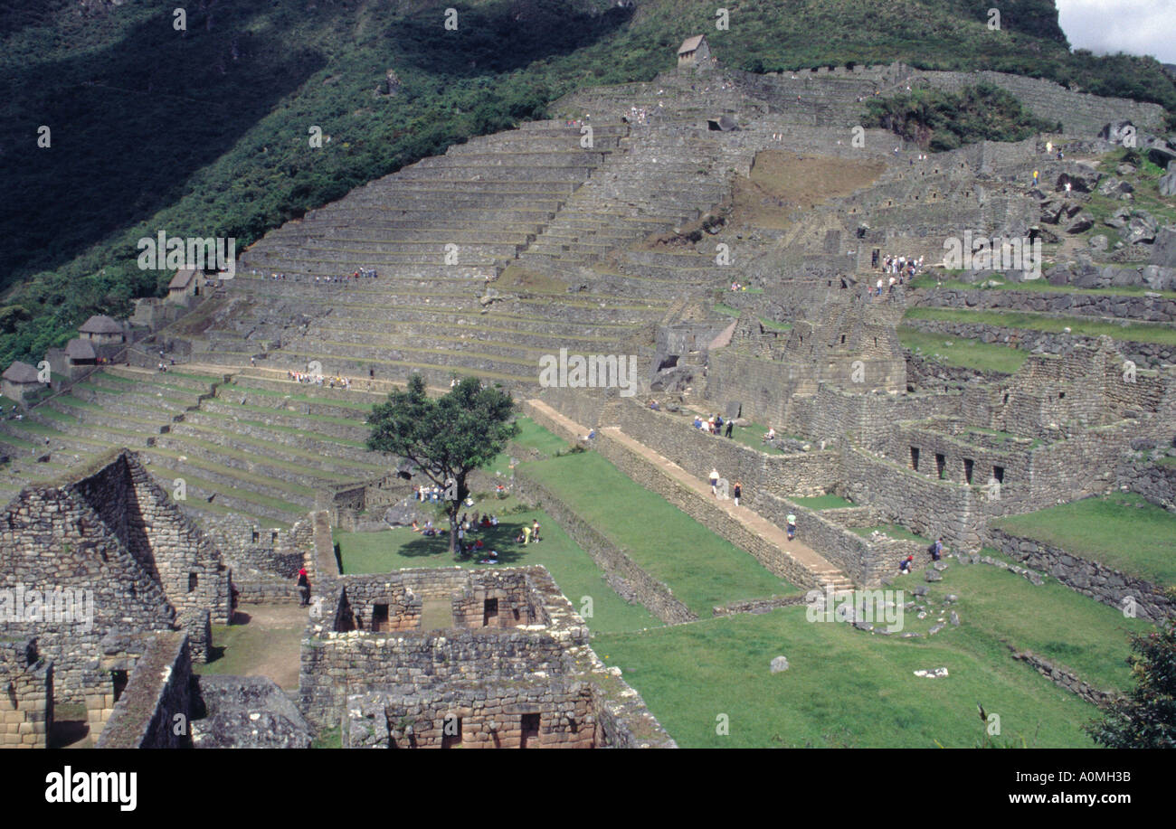 The Lost City of the Incas Machu Picchu in Peru Stock Photo - Alamy