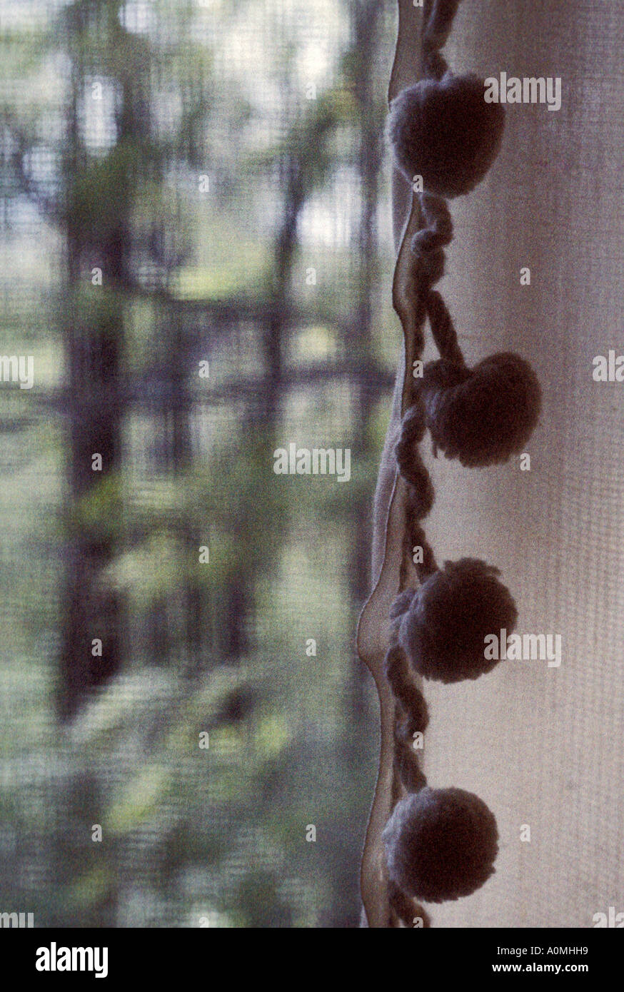 close up detail window lace curtain Stock Photo - Alamy