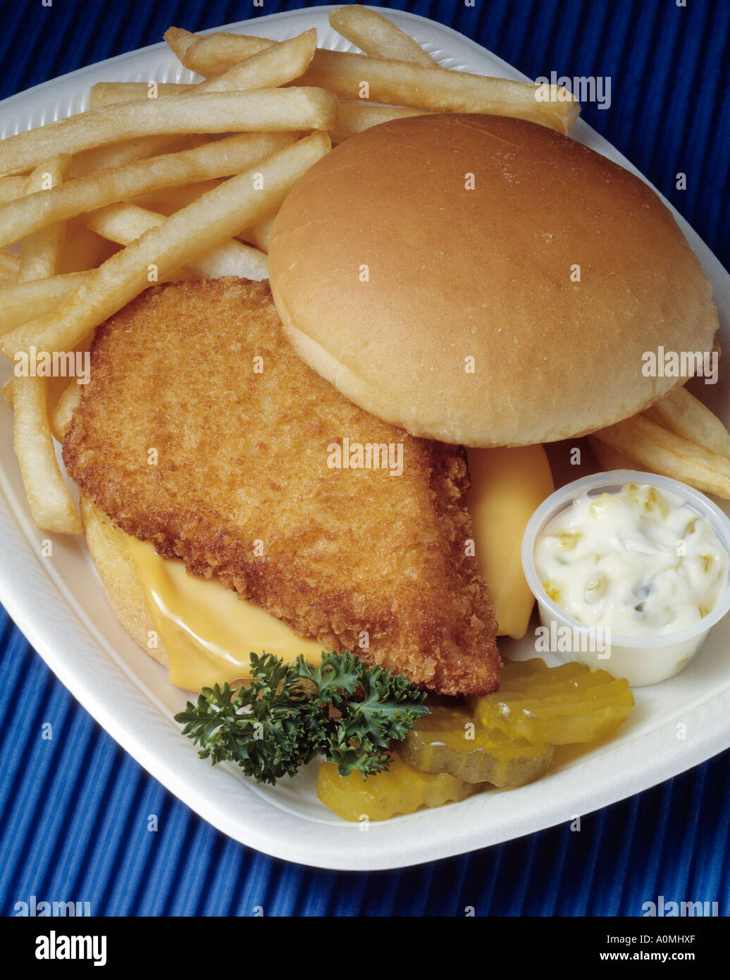 platter plate fish chips french fry fries roll sandwich cheese cole ...