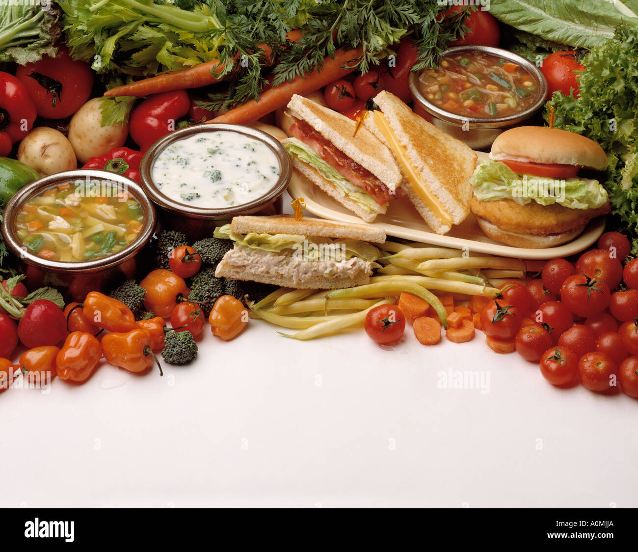 soup sandwich combos combination chicken noodle vegetable cream ...