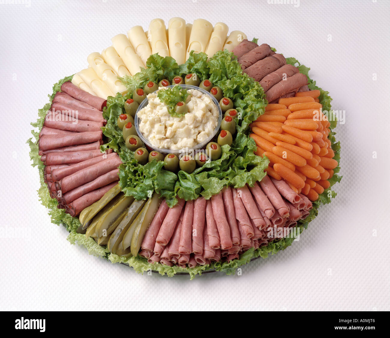 assorted assortment appetizer platter meats swiss cheese olives potato ...