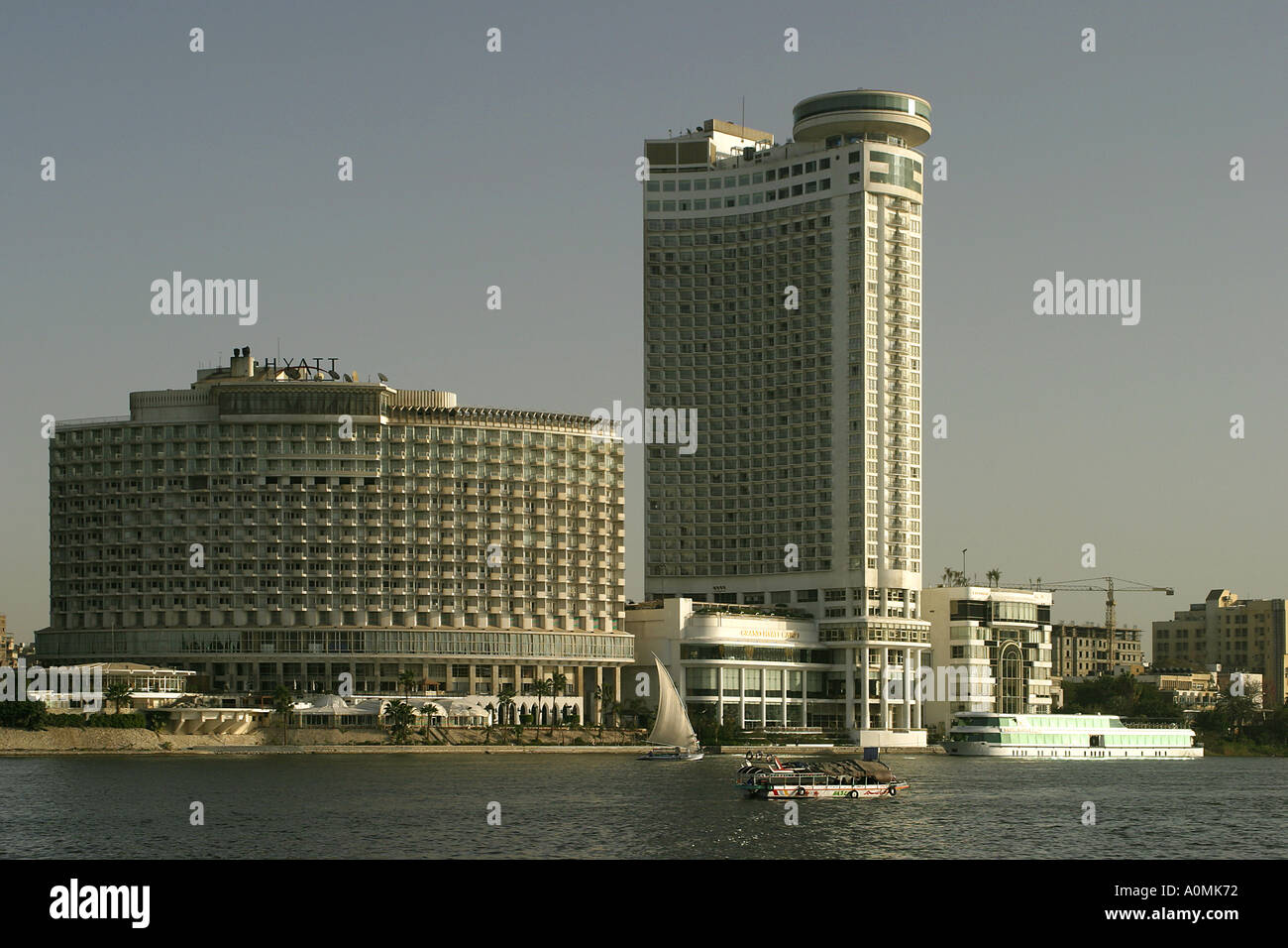 Egypt Cairo Roda island skyline Stock Photo - Alamy