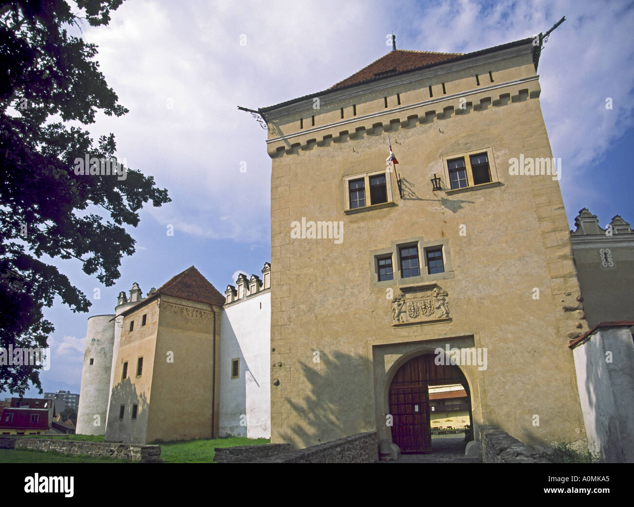 Gate at castle in Kezmarok, Spis region, Slovakia Stock Photo - Alamy