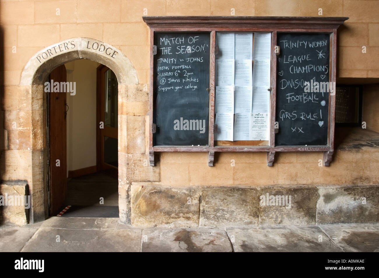 Porters lodge trinity college cambridge hi-res stock photography and ...