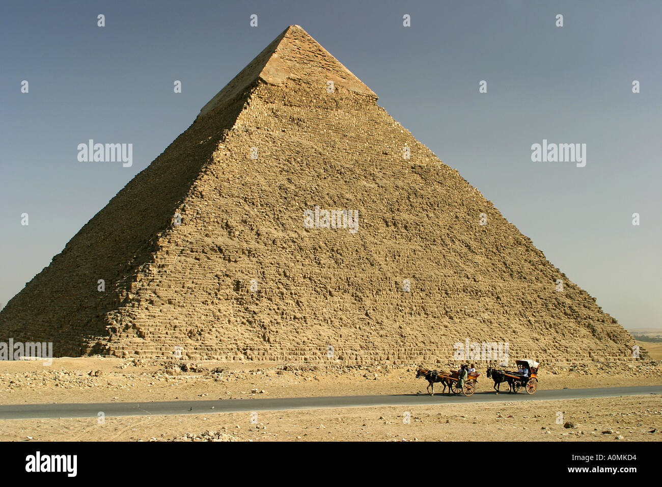 Egypt Cairo Pyramid of Cheops Stock Photo - Alamy