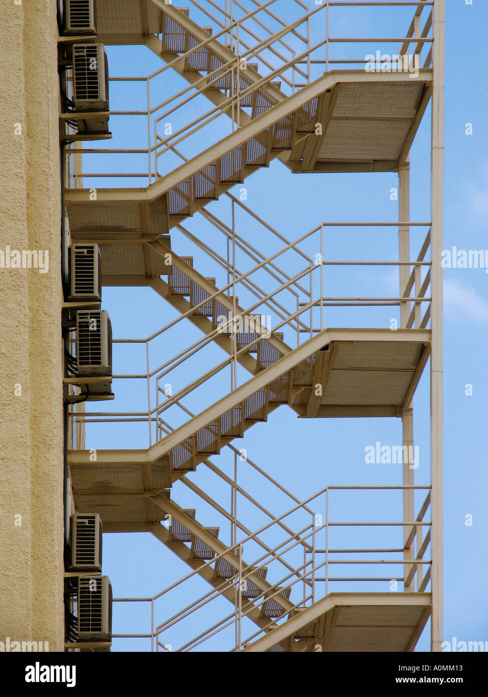 Fire escape on building Stock Photo - Alamy