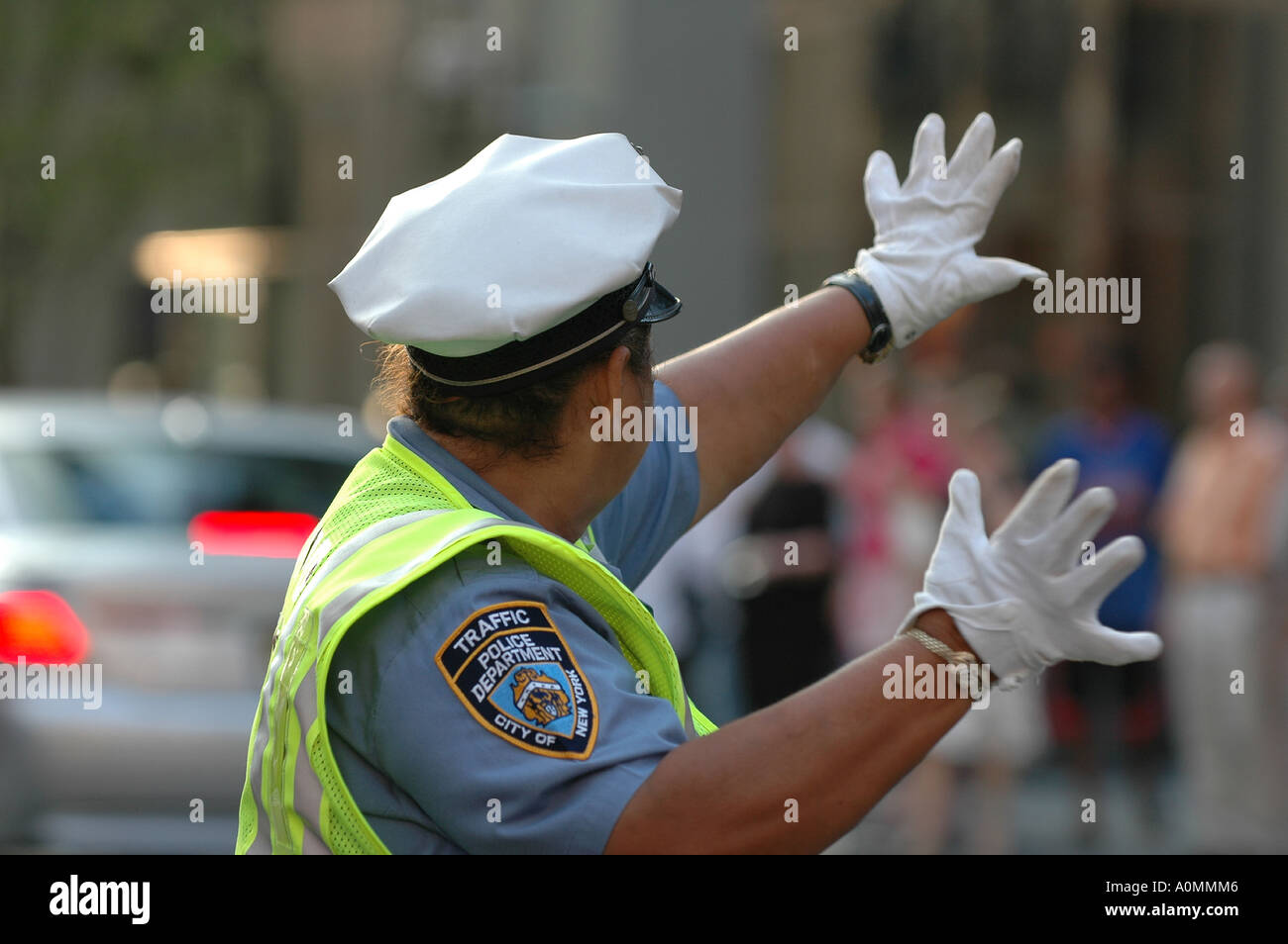 Traffic cop directing traffic hand hi-res stock photography and images - Alamy