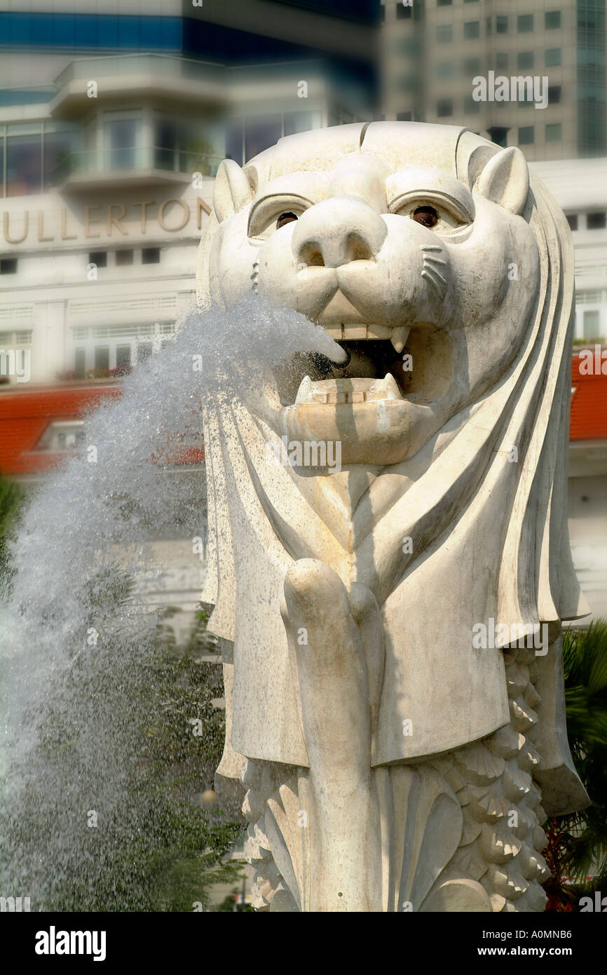 Merlion Drawing Front View