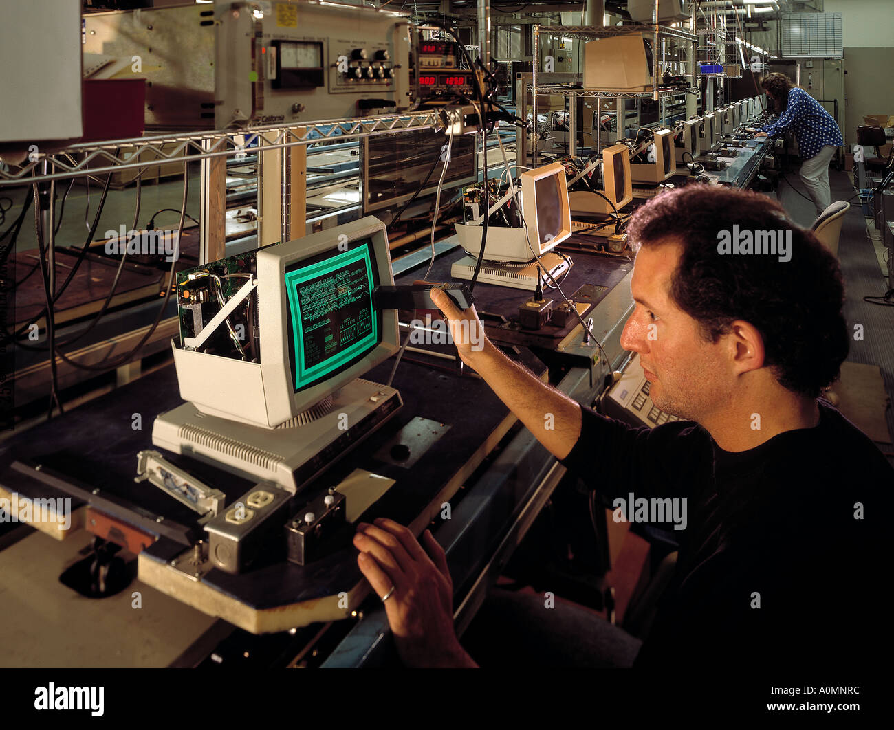 Computer monitors assembly line hi-res stock photography and images - Alamy