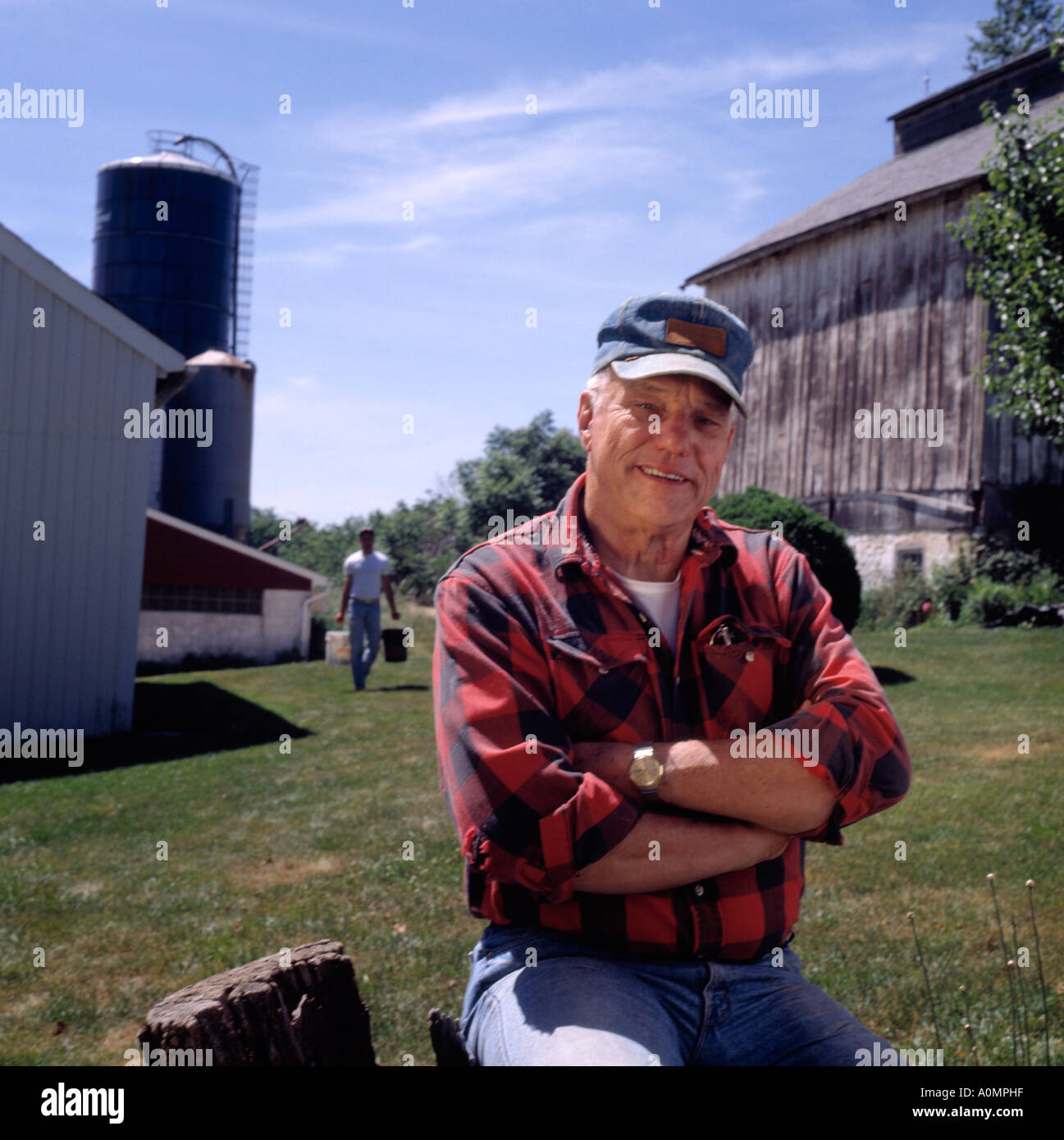 farmer farm Lancaster PA Pennsylvania barn silo barnyard tractor rural ...