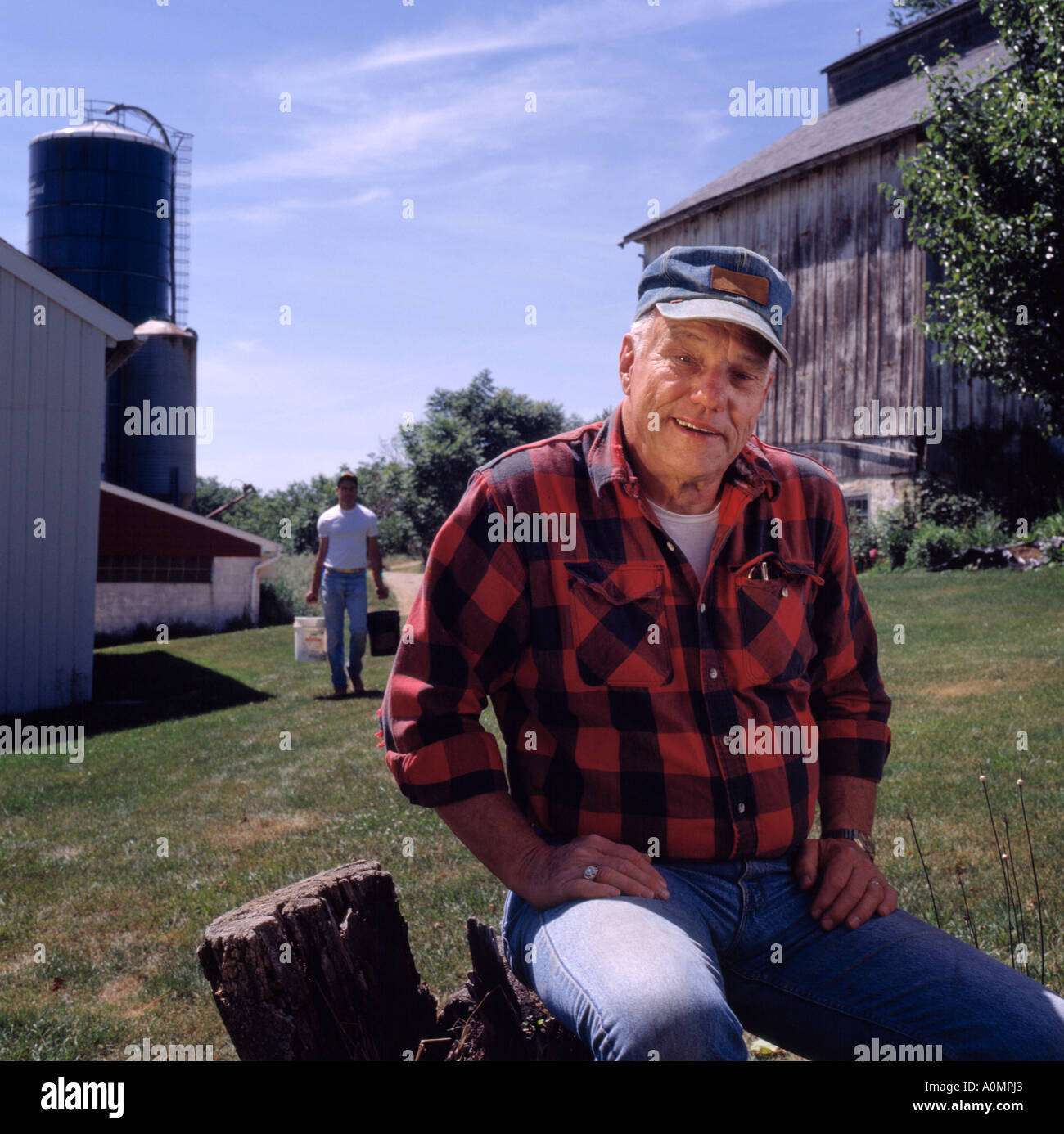 farmer farm Lancaster PA Pennsylvania barn silo barnyard tractor rural ...