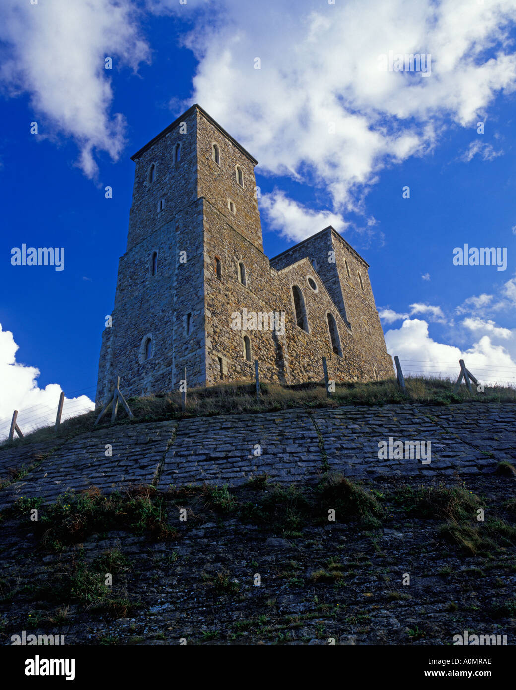 Reculver Towers Herne Bay Kent United Kingdom Stock Photo - Alamy