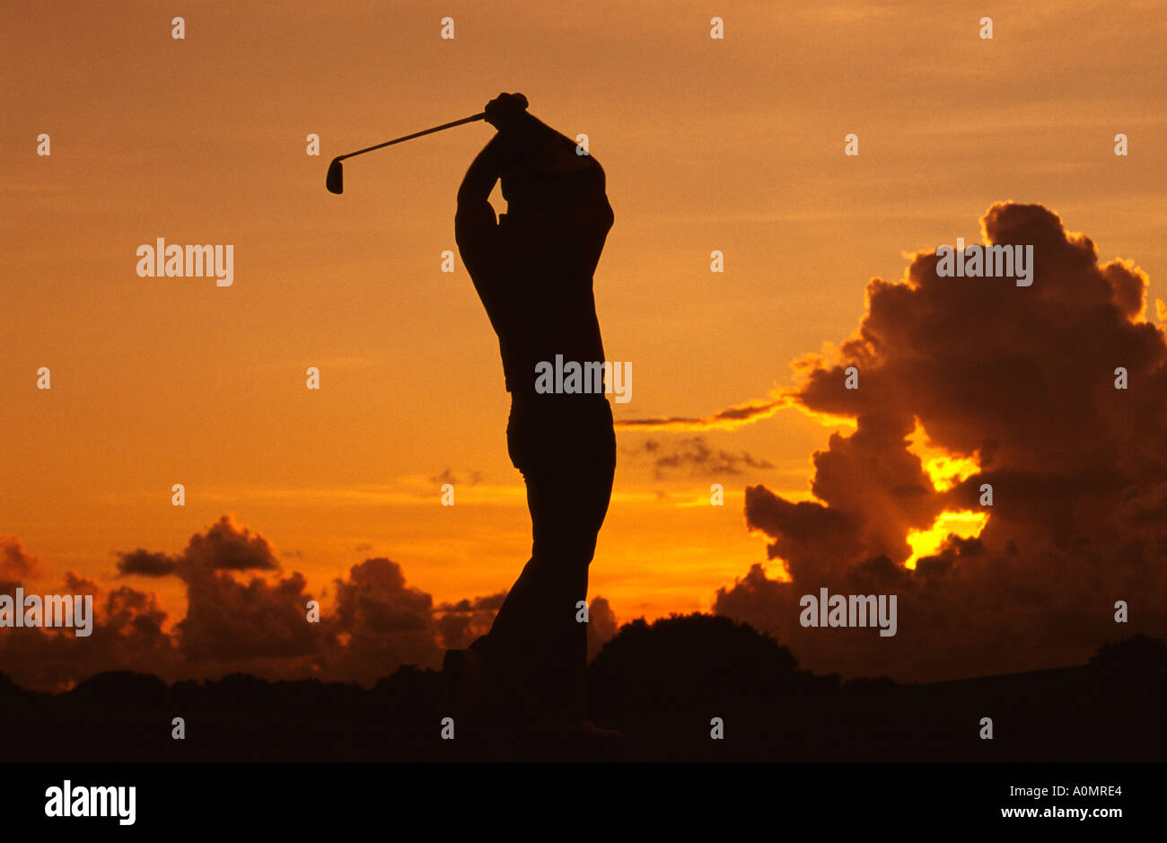 Golfer profile hi-res stock photography and images - Alamy