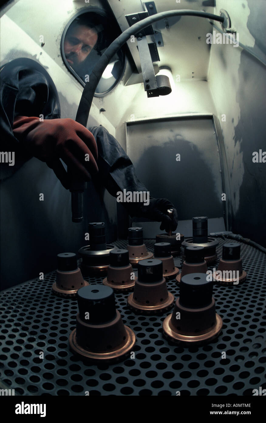 sand blast blasting machine parts Stock Photo - Alamy