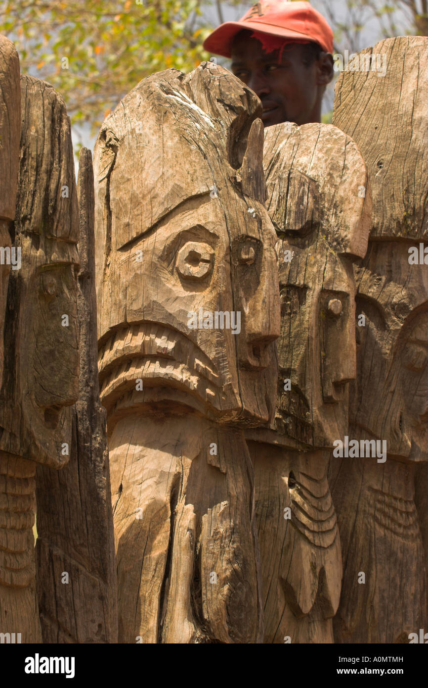 ETHIOPIA Southern Ethiopia Konso Waga Wakka Famous carved wooden ...