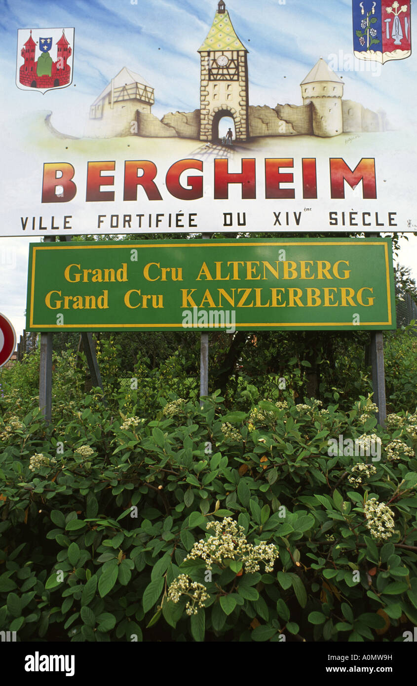 Bergheim, a 14th century fortified Alsace town, France Stock Photo - Alamy