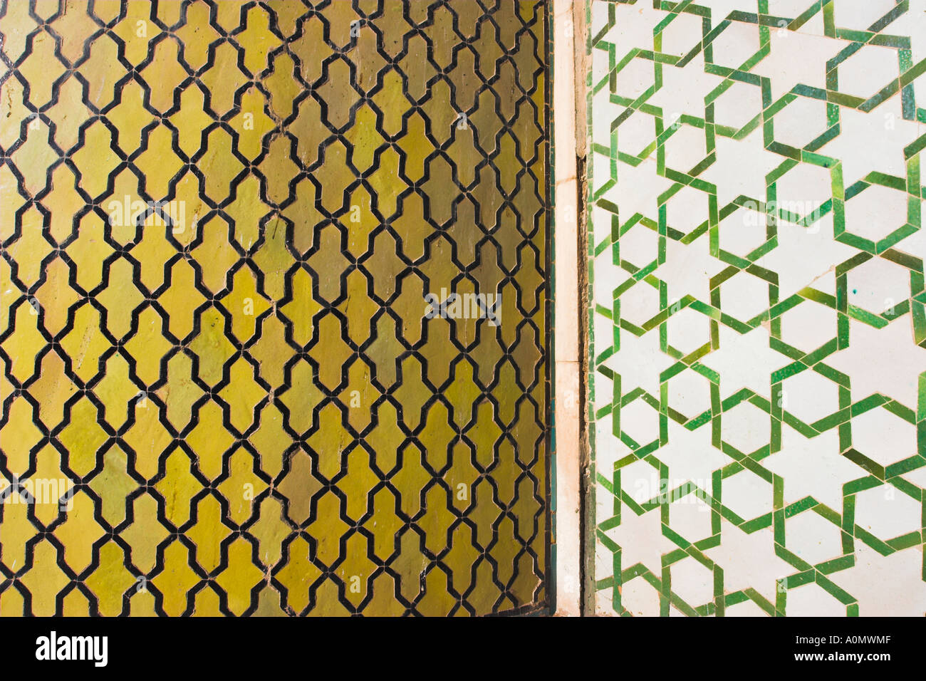 AFGHANISTAN Herat Detail of tile work in courtyard of Friday Mosque or ...